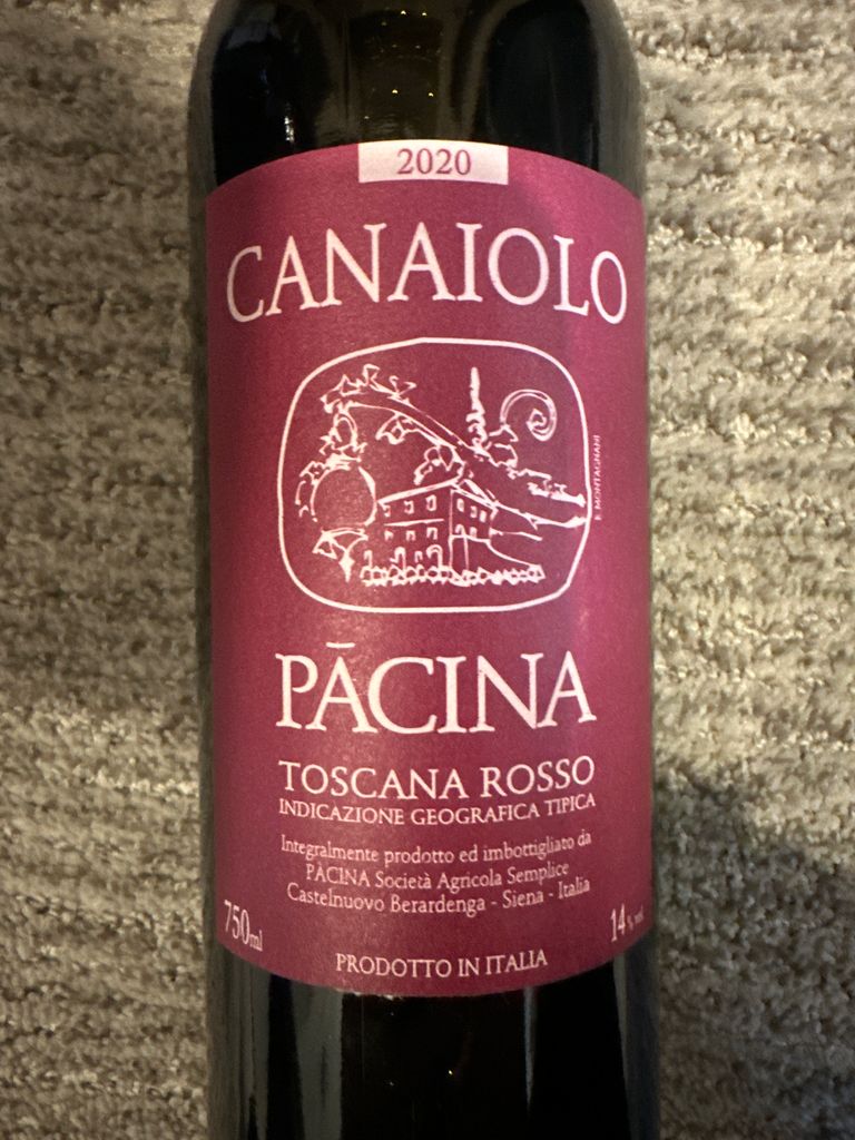 2014 Pacina Canaiolo, Italy, Tuscany, Toscana IGT - CellarTracker