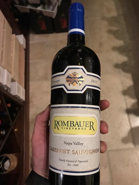 2017 Rombauer Vineyards Cabernet Sauvignon Napa Valley, USA, California ...