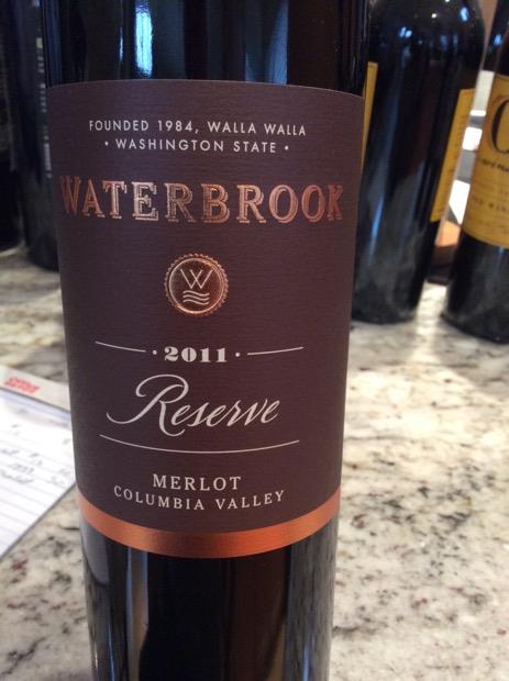 2011 Waterbrook Merlot Reserve, USA, Washington, Columbia Valley ...