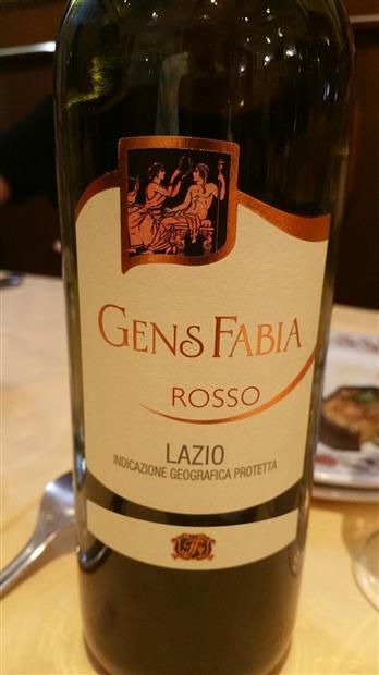2016 Gens Fabia Lazio Rosso, Italy, Latium, Lazio - CellarTracker