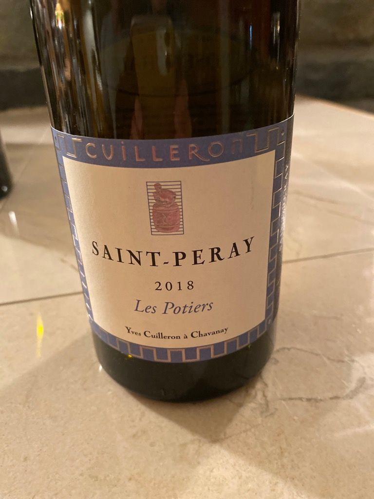 2018 Domaine Yves Cuilleron St. Péray Les Potiers, France, Rhône ...