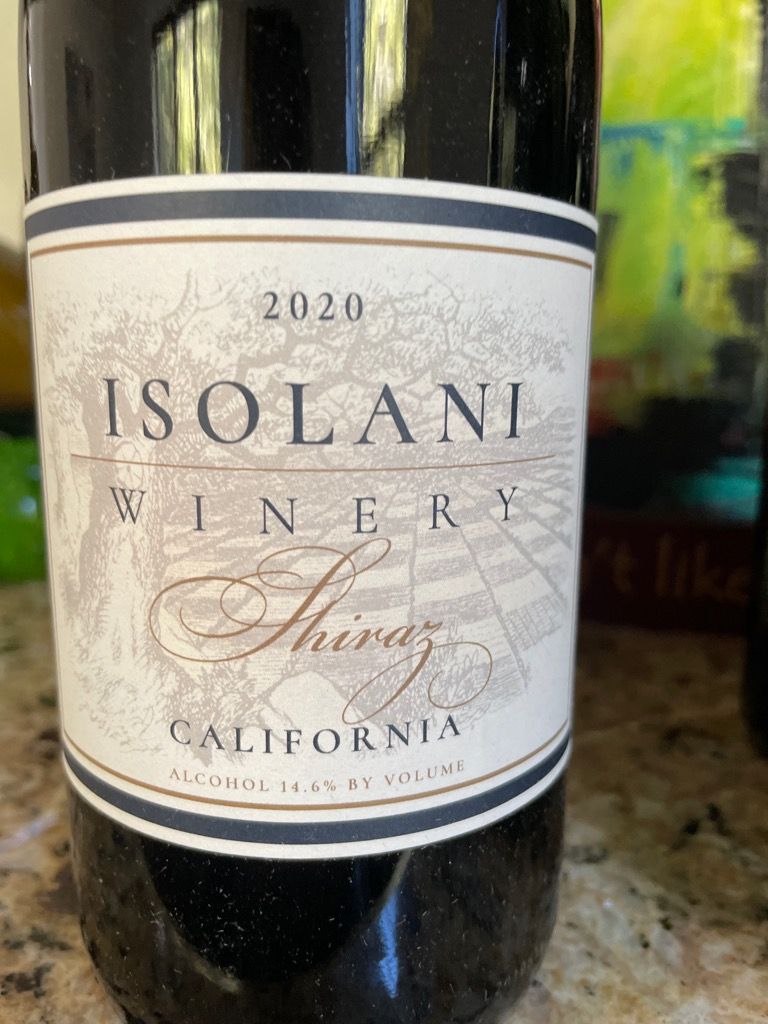2022 Isolani Shiraz, USA, California - CellarTracker