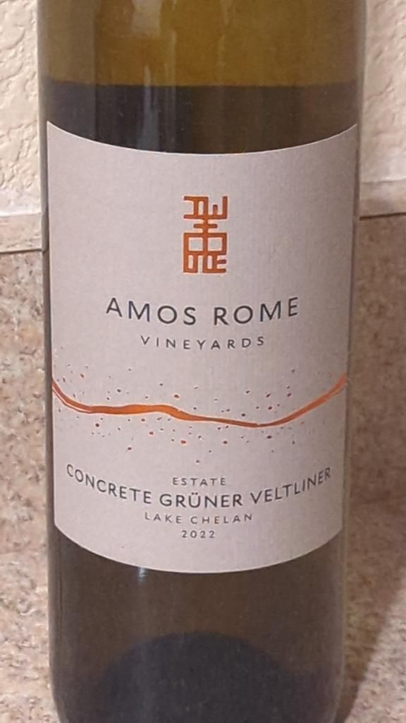 2022 Amos Rome Vineyards Grüner Veltliner Concrete, USA, Washington ...