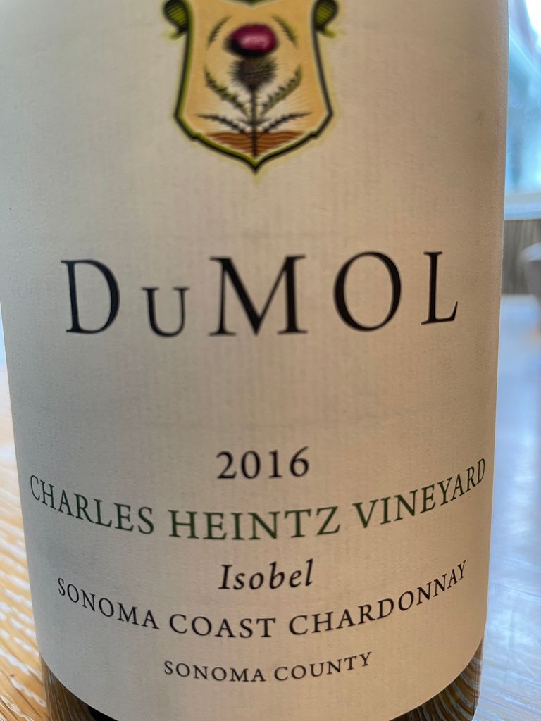 2016 DuMOL Chardonnay Isobel Charles Heintz Vineyard, USA, California ...