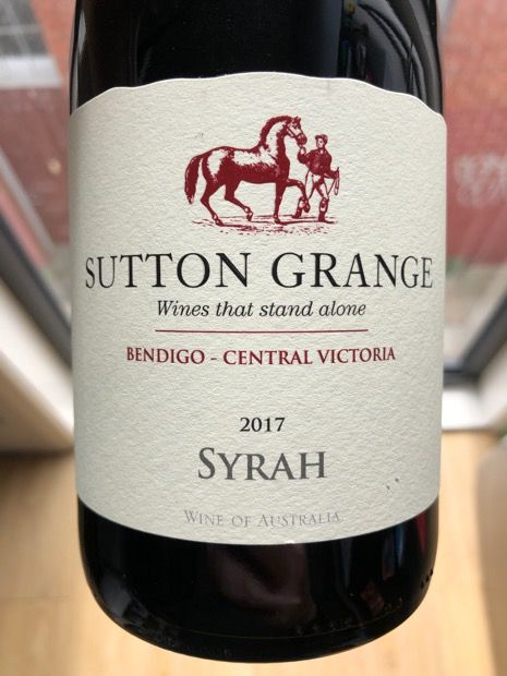 2017 Sutton Grange Syrah Estate, Australia, Victoria, Central Victoria ...