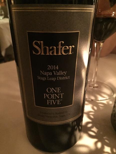 2014 Shafer Cabernet Sauvignon One Point Five, USA, California, Napa ...