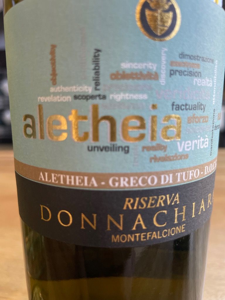 2021 Donnachiara Greco di Tufo Aletheia Riserva, Italy, Campania, Greco ...
