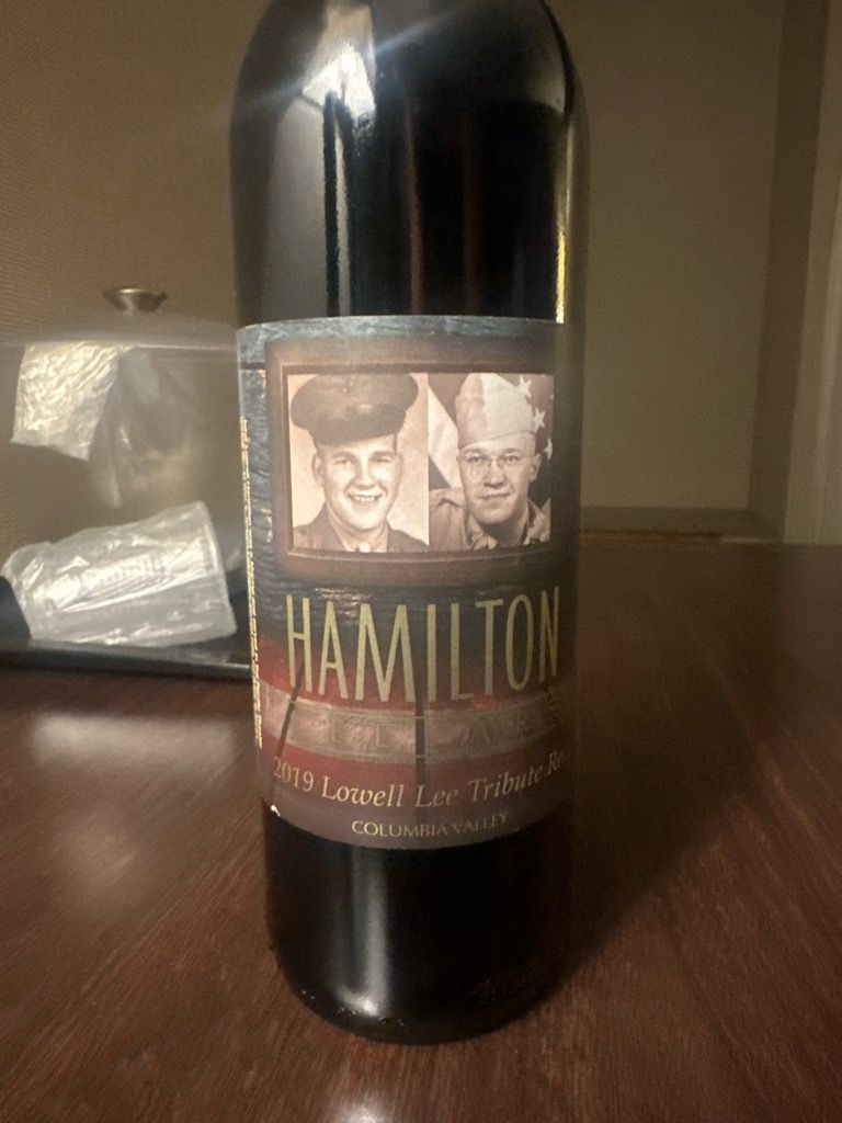 2019 Hamilton Cellars Lowell Lee Tribute Red, USA, Washington, Columbia ...