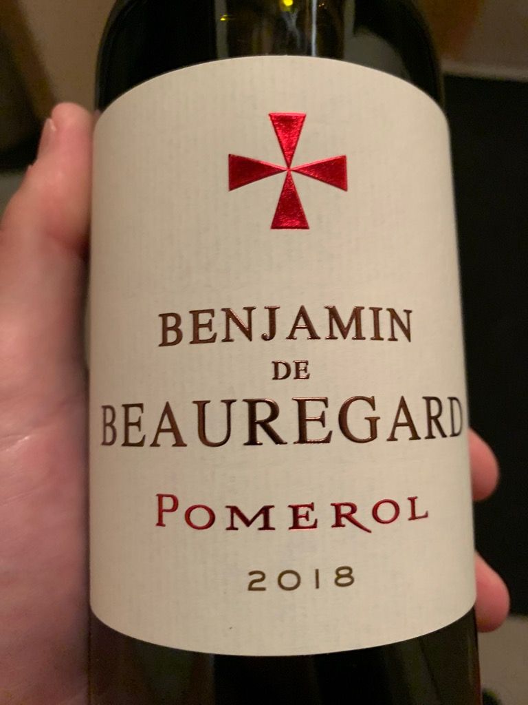 2018 Le Benjamin de Beauregard, France, Bordeaux, Libournais, Pomerol ...