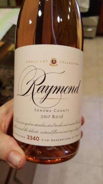 2017 Raymond Vineyard & Cellar Small Lot Rose, USA, California, Sonoma ...