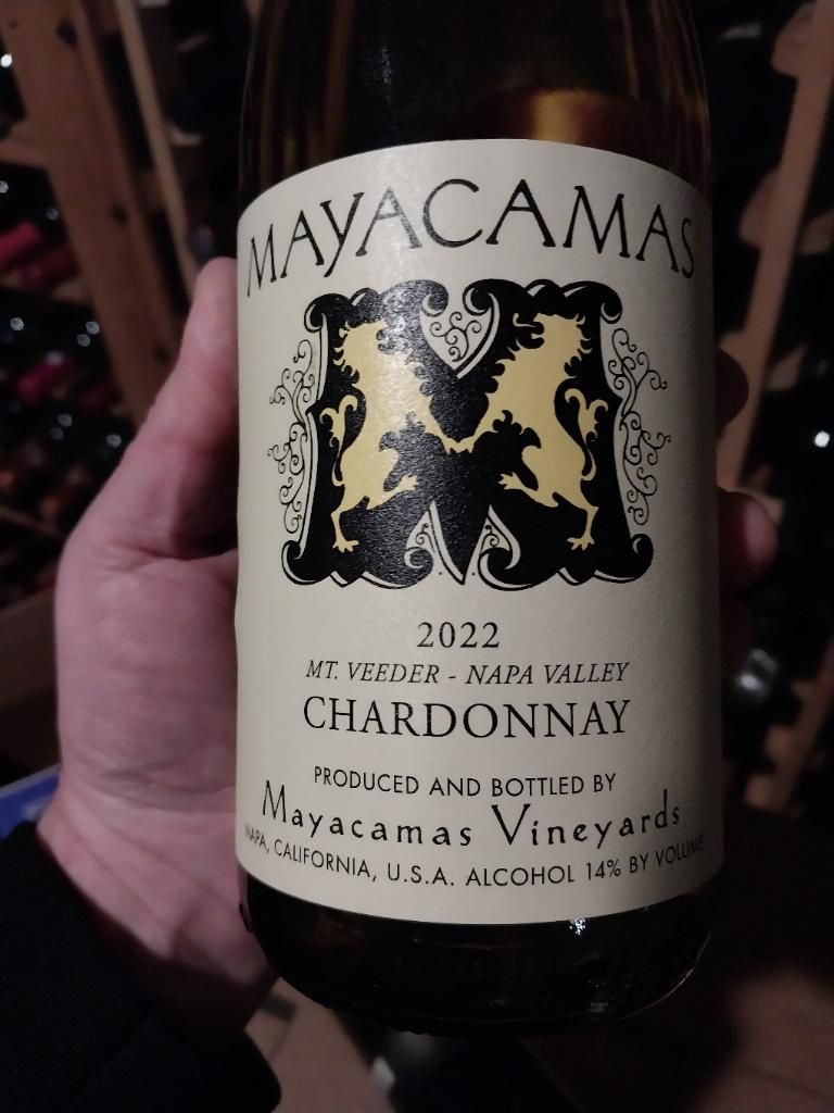 2023 Mayacamas Vineyards Chardonnay Kosher, USA, California, Napa ...