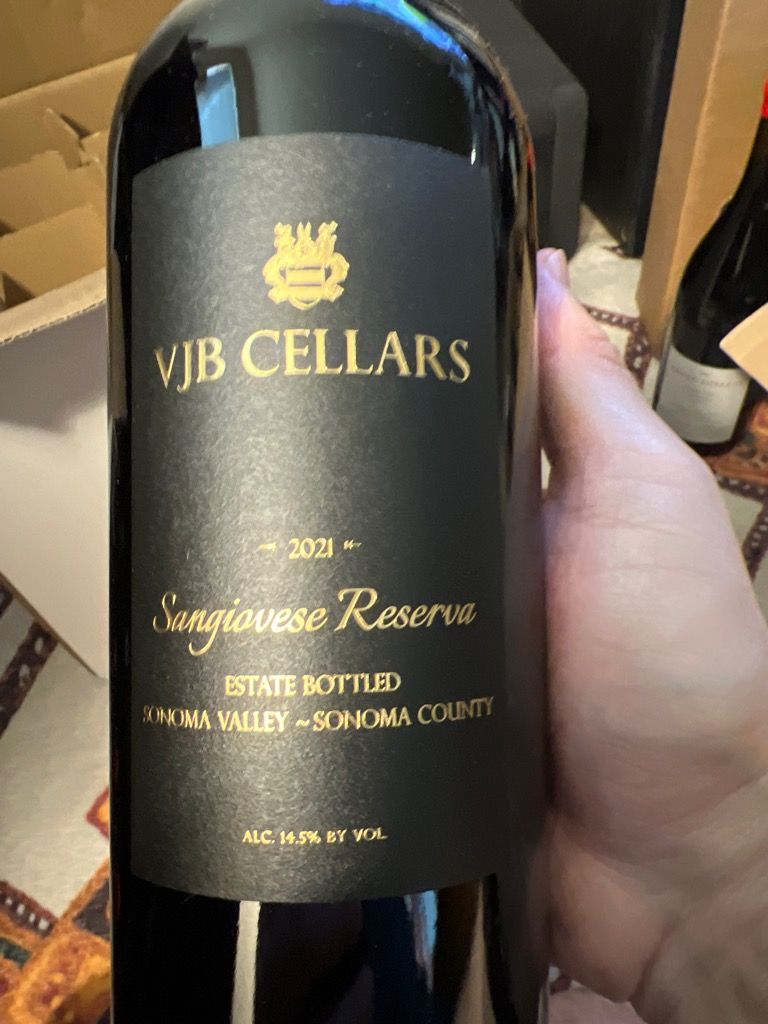 2021 VJB Sangiovese Reserva, USA, California, Sonoma County, Sonoma Valley - CellarTracker