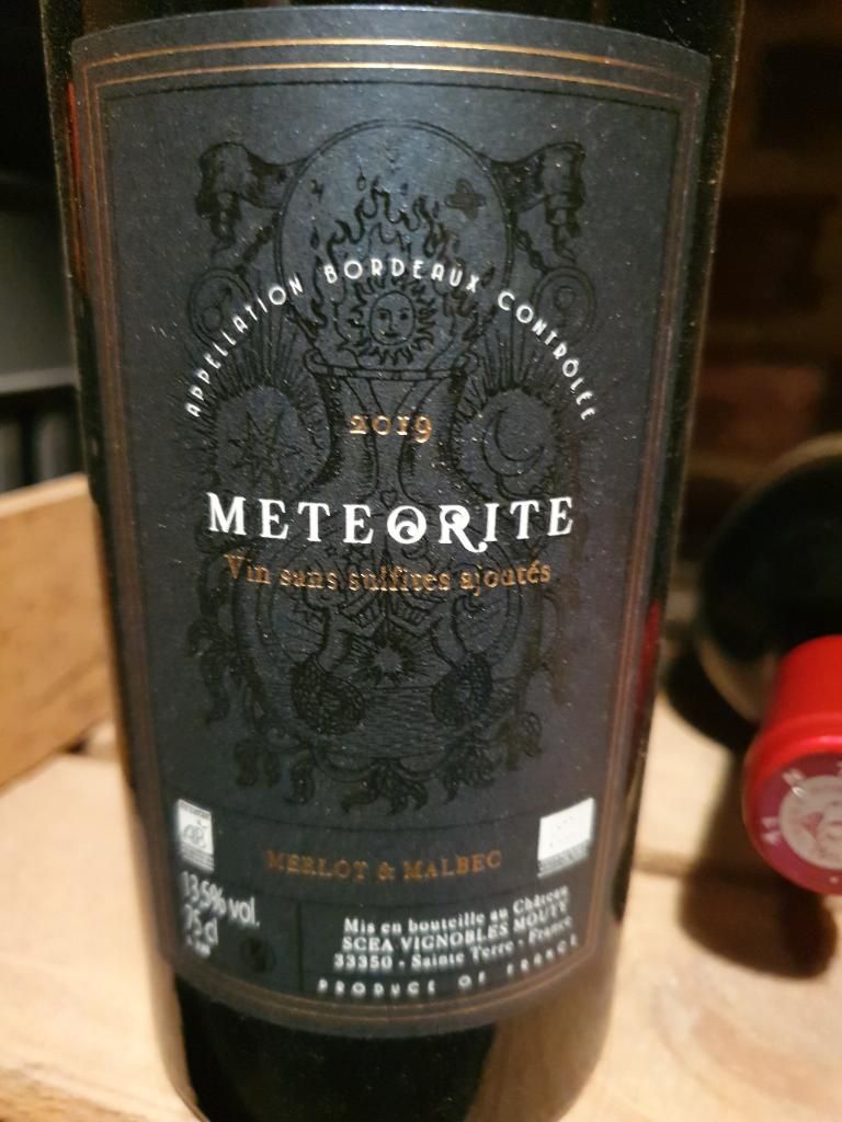 2019 Vignobles Daniel Mouty Meteorite, France, Bordeaux - CellarTracker