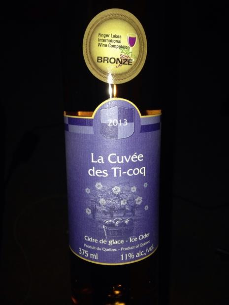 2013 Domaine de la Source à Marguerite Ice Cider La Cuvee des Ti-coq ...