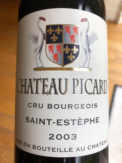 2003 Château Picard, France, Bordeaux, Médoc, St. Estèphe - CellarTracker