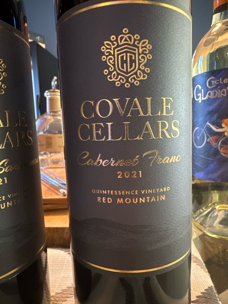 2021 Covale Cellars Cabernet Franc Quintessence Vineyard, USA ...