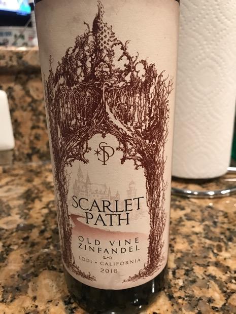 2016 Scarlet Path Zinfandel, USA, California, Central Valley, Lodi ...