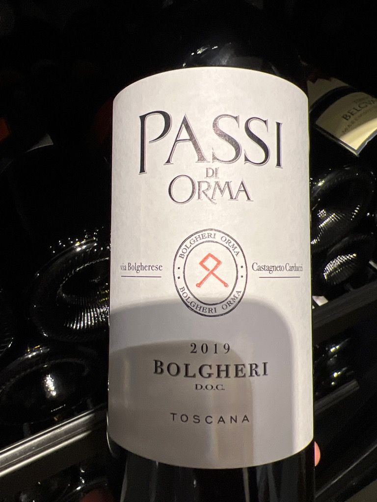 2019 Orma Bolgheri Passi di Orma, Italy, Tuscany, Bolgheri - CellarTracker
