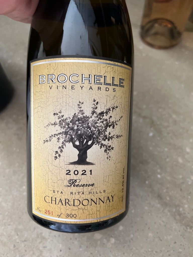 2022 Brochelle Vineyards Chardonnay Reserve, USA, California, Central ...