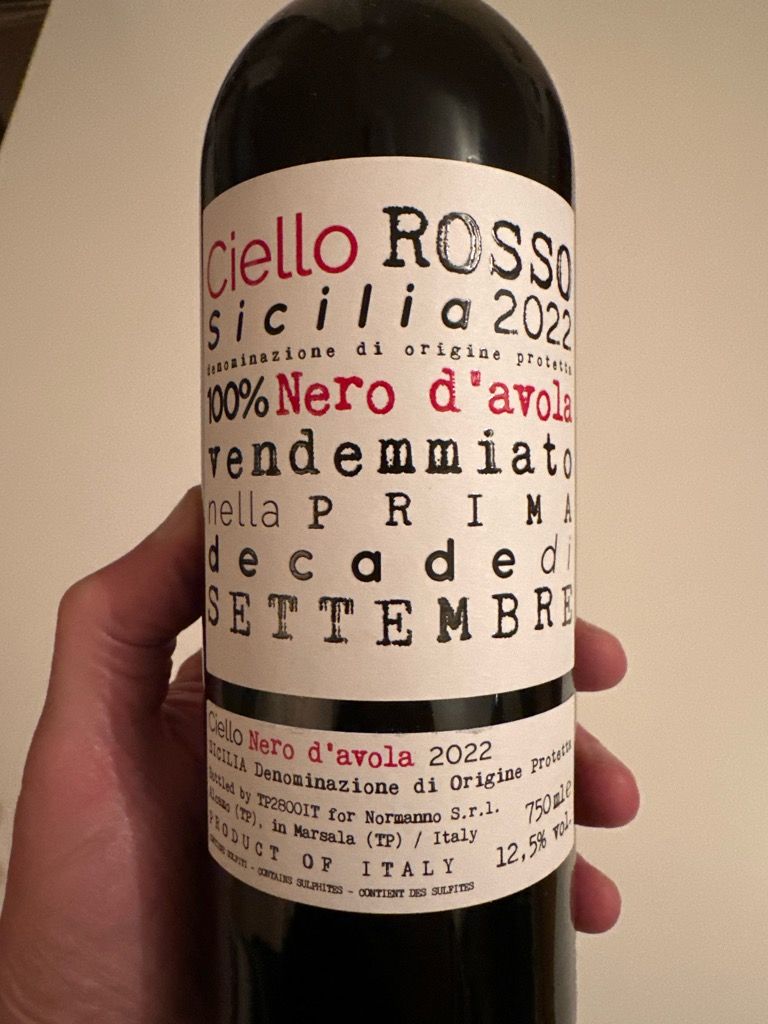 2022 Cantine Rallo Sicilia Ciello Rosso, Italy, Sicily, Sicilia ...