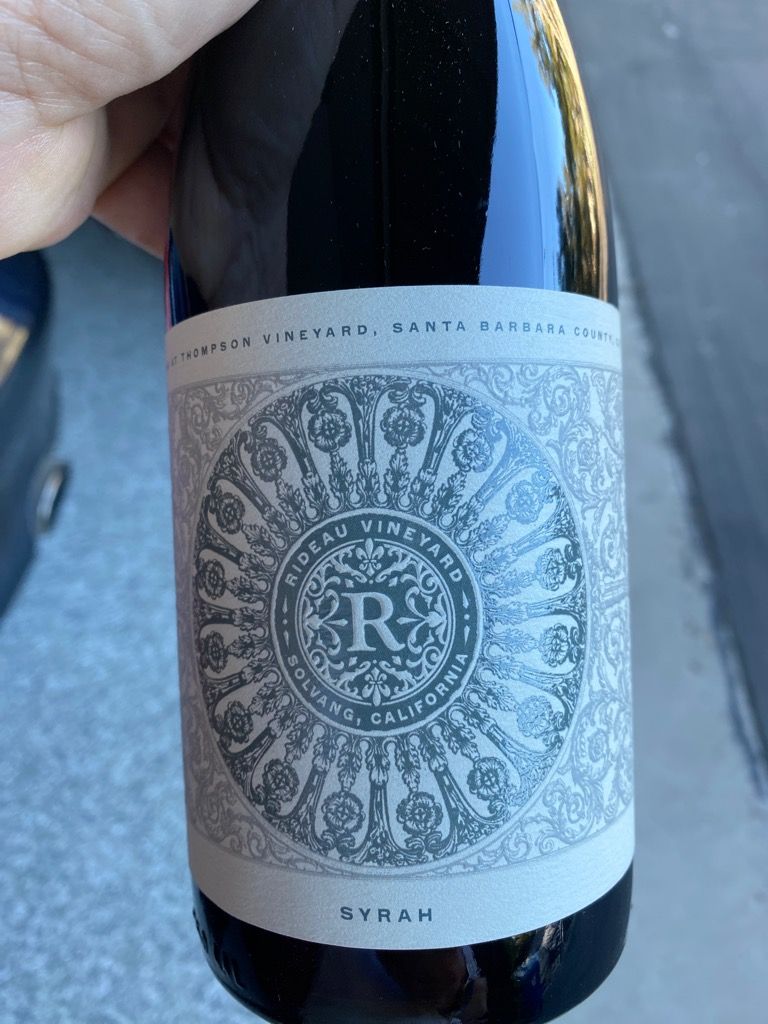 2021 Rideau Vineyard Syrah Thompson Vineyard, USA, California, Central ...