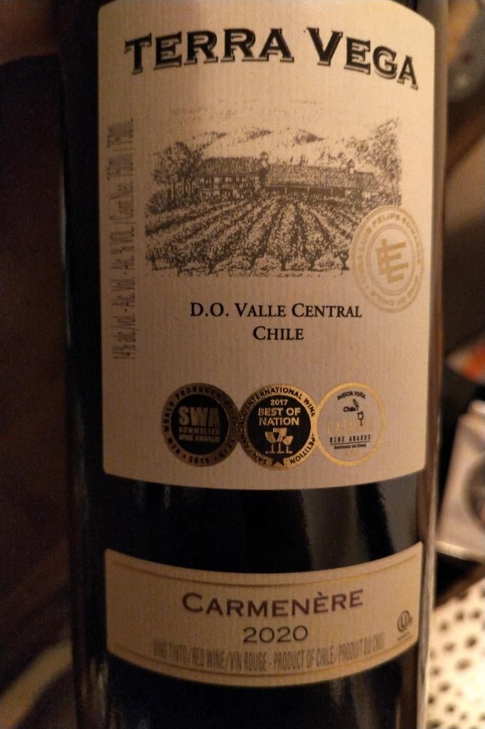 2021 Terra Vega Carménère, Chile, Rapel Valley, Colchagua Valley ...