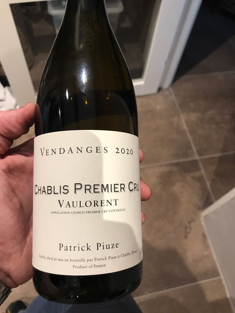 2020 Patrick Piuze Chablis 1er Cru Vaulorent, France, Burgundy, Chablis ...