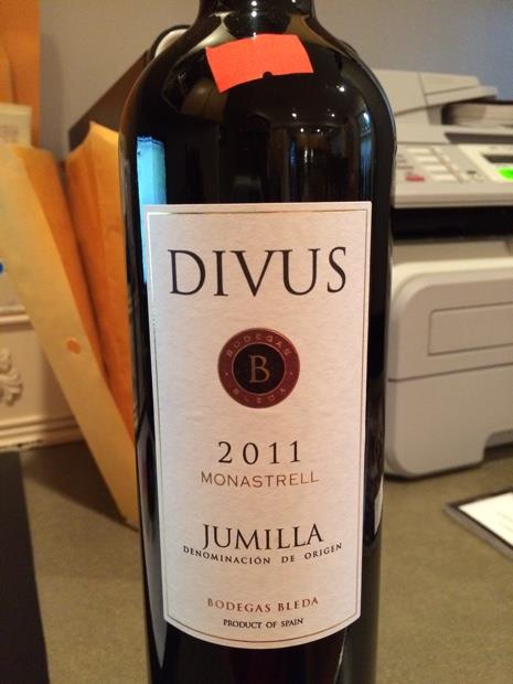 2011 Bodegas Bleda Jumilla Divus, Spain, Murcia, Jumilla - CellarTracker
