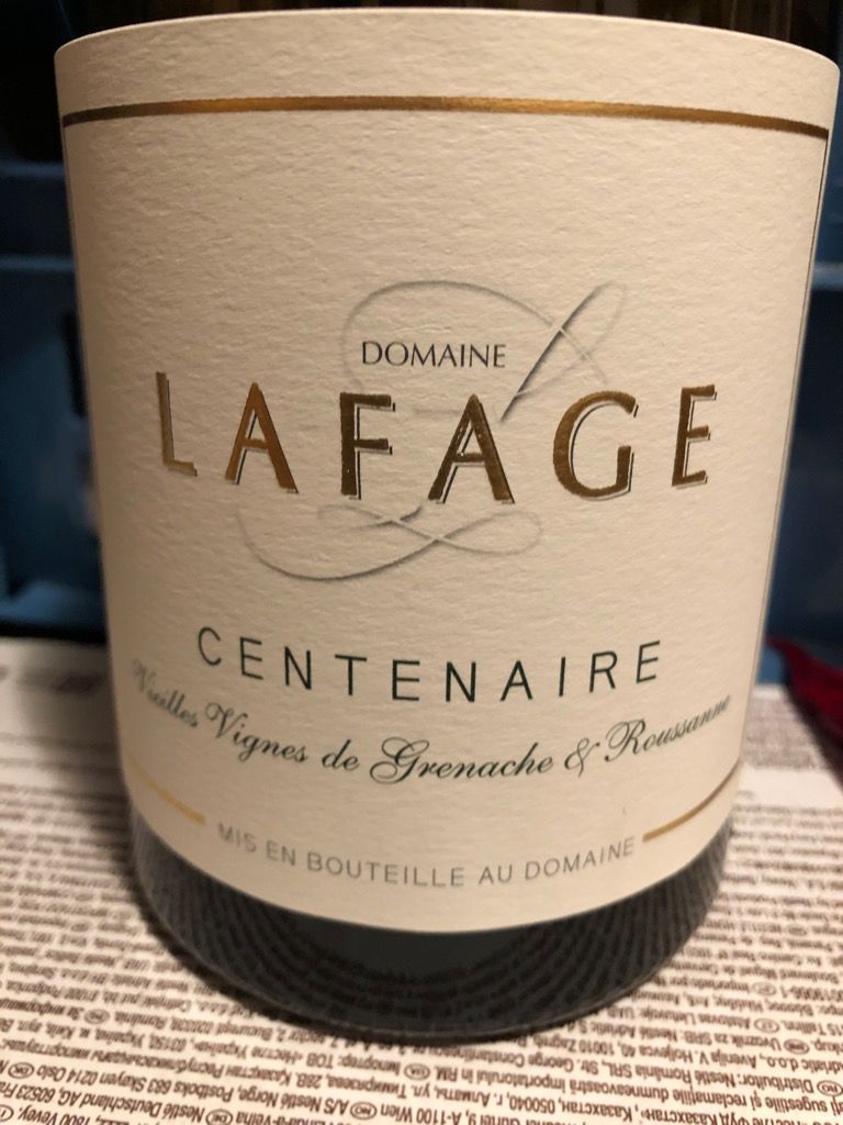 2023 Domaine Lafage Côtes Catalanes Centenaire Vieilles Vignes de ...