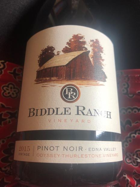 2019 Biddle Ranch Vineyard Pinot Noir Odyssey-Thurlestone Vineyard, USA ...