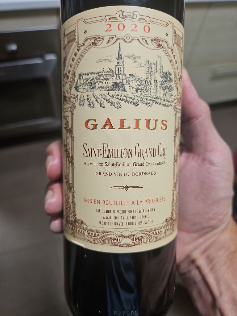 2020 Galius St. Émilion Grand Cru, France, Bordeaux, Libournais, St ...