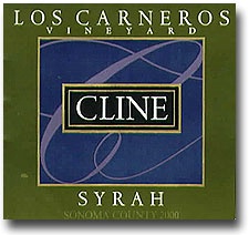 2000 Cline Cellars Syrah Los Carneros Sonoma Estate, USA, California ...