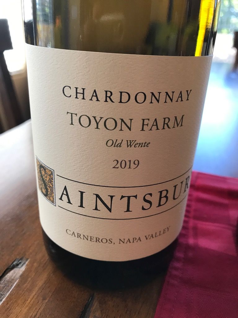 2019 Saintsbury Chardonnay Old Wente Toyon Farm, USA, California, Napa ...