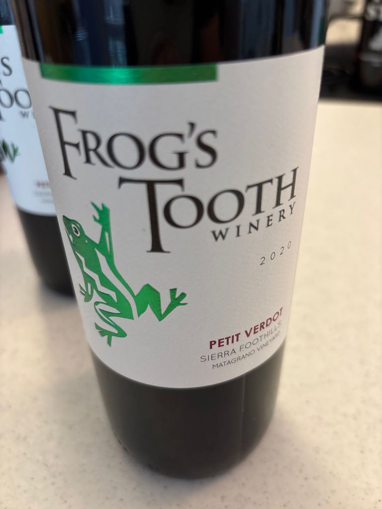2020 Frog's Tooth Petit Verdot Matagrano Vineyard, USA, California ...
