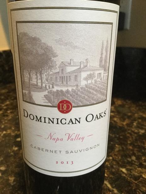 2013 Dominican Oaks Cabernet Sauvignon, USA, California, Napa Valley ...