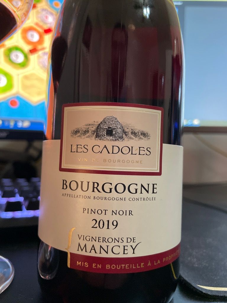 2019 Cave des Vignerons de Mancey Bourgogne Bourgogne Les Cadoles ...