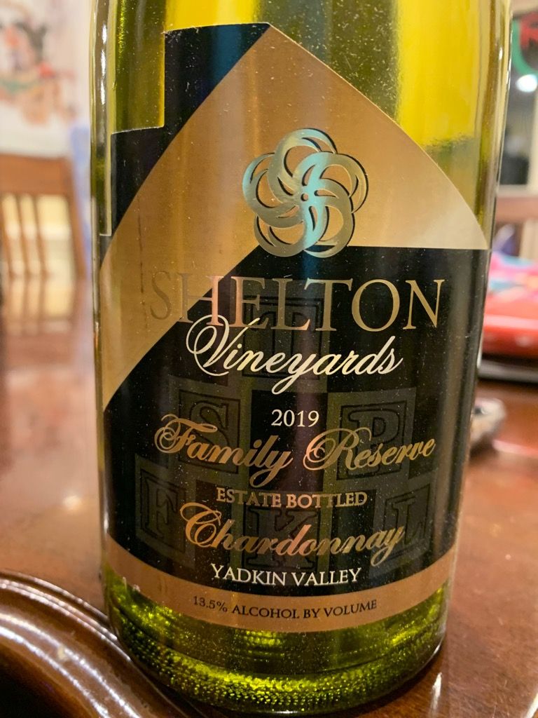 2019 Shelton Vineyards Chardonnay Family Reserve, USA, North Carolina ...