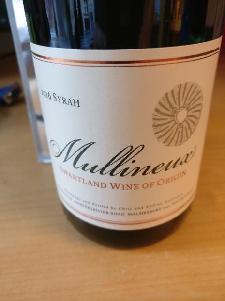 2016 Mullineux Syrah, South Africa, Coastal Region, Swartland - CellarTracker