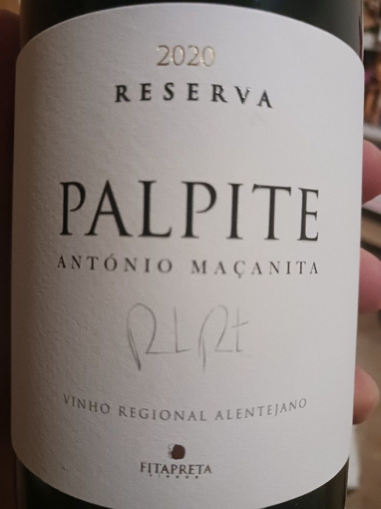 2020 FitaPreta Vinho Regional Alentejano Palpite Grande Reserva ...