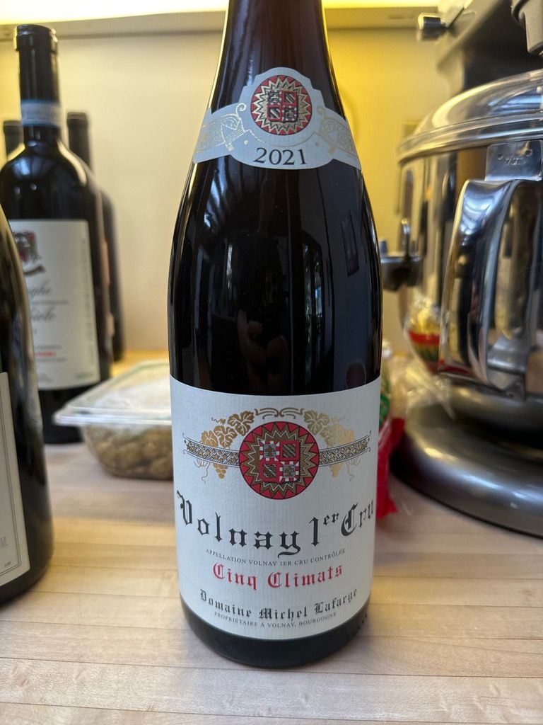 2021 Domaine Michel Lafarge Volnay 1er Cru Cinq Climats, France ...