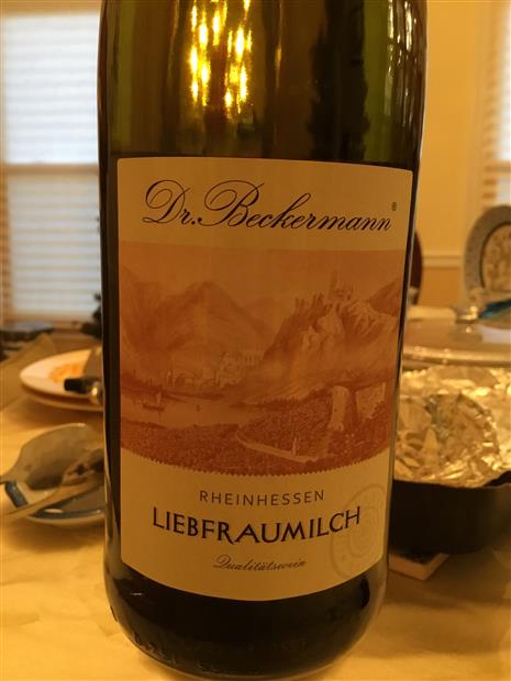 2017 Dr. Beckermann Riesling Liebfraumilch, Germany, Rheinhessen ...