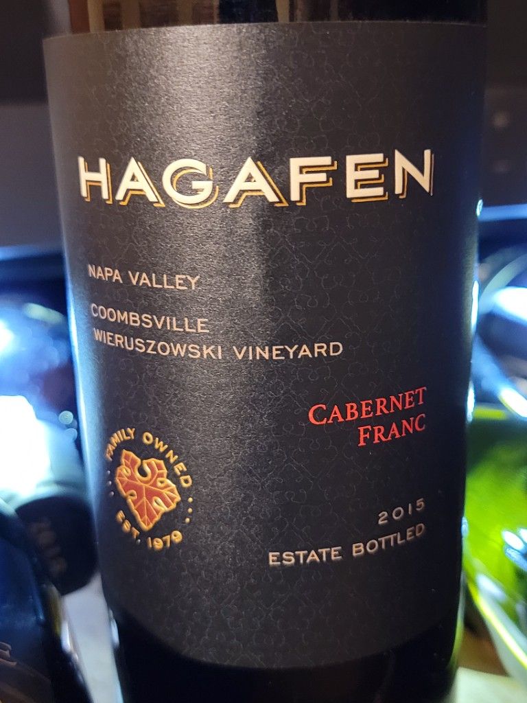 2015 Hagafen Cabernet Franc, USA, California, Napa Valley - CellarTracker