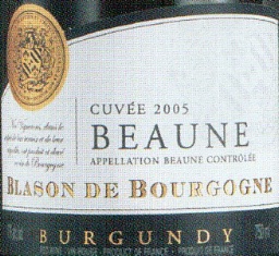 2005 Blason de Bourgogne Beaune Cuvée, France, Burgundy, Côte de Beaune ...