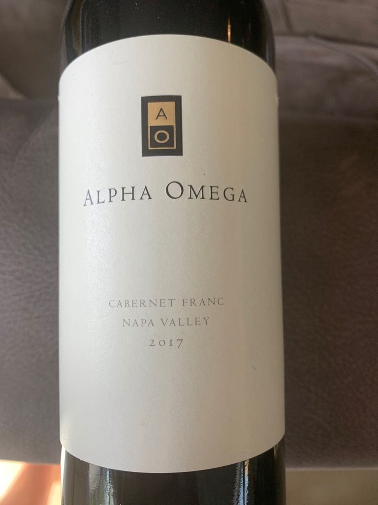 2017 Alpha Omega Cabernet Franc, USA, California, Napa Valley ...
