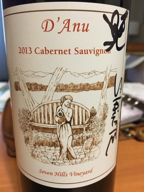 2014 D'Anu Wines Cabernet Sauvignon, USA, Washington, Columbia Valley, Walla Walla Valley ...