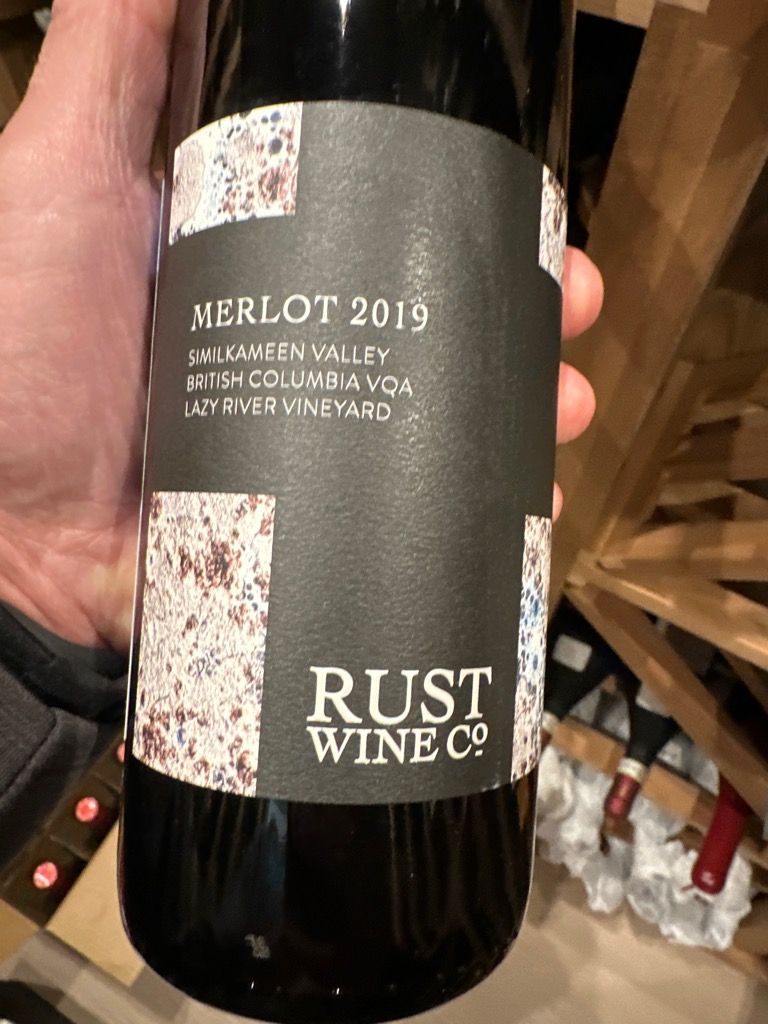 2019 Rust Wine Co Merlot Lazy River Vineyard, Canada, British Columbia ...