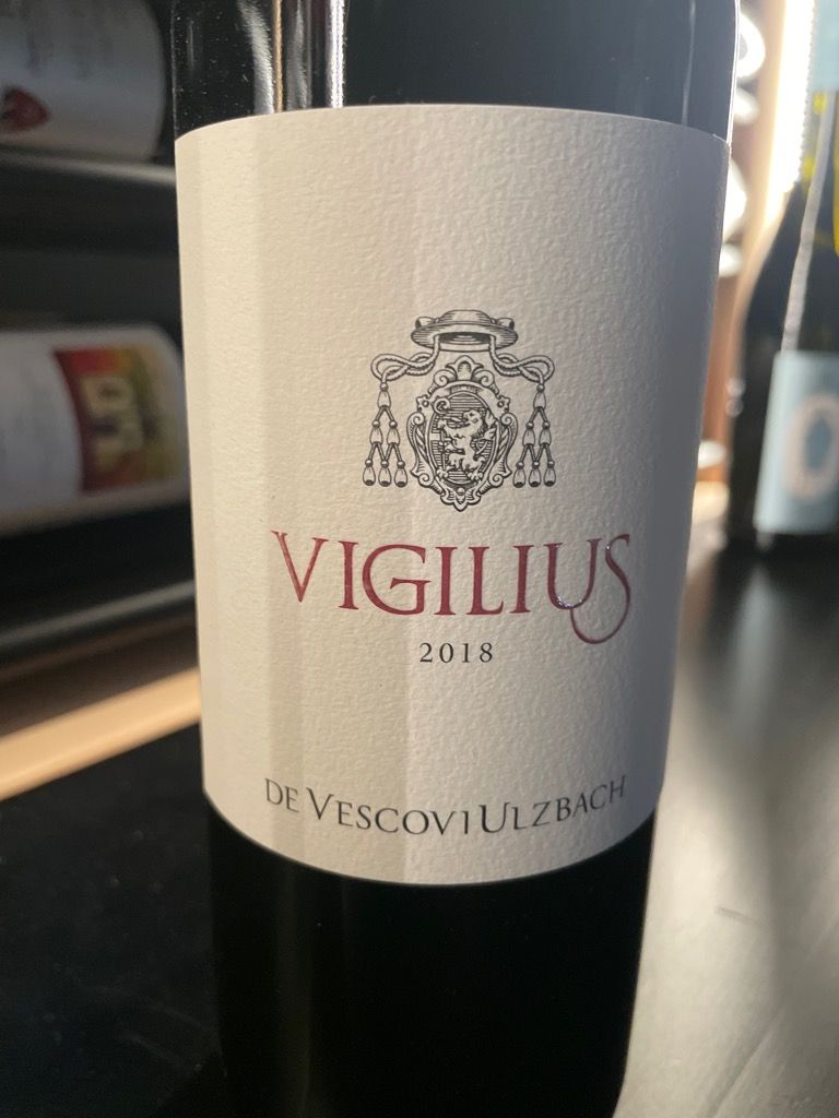 2018 De Vescovi Ulzbach Teroldego Rotaliano Vigilius, Italy, Trentino ...