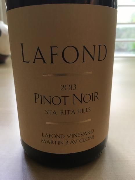 2012 Lafond Pinot Noir Martin Ray Clone Lafond Vineyard, USA ...