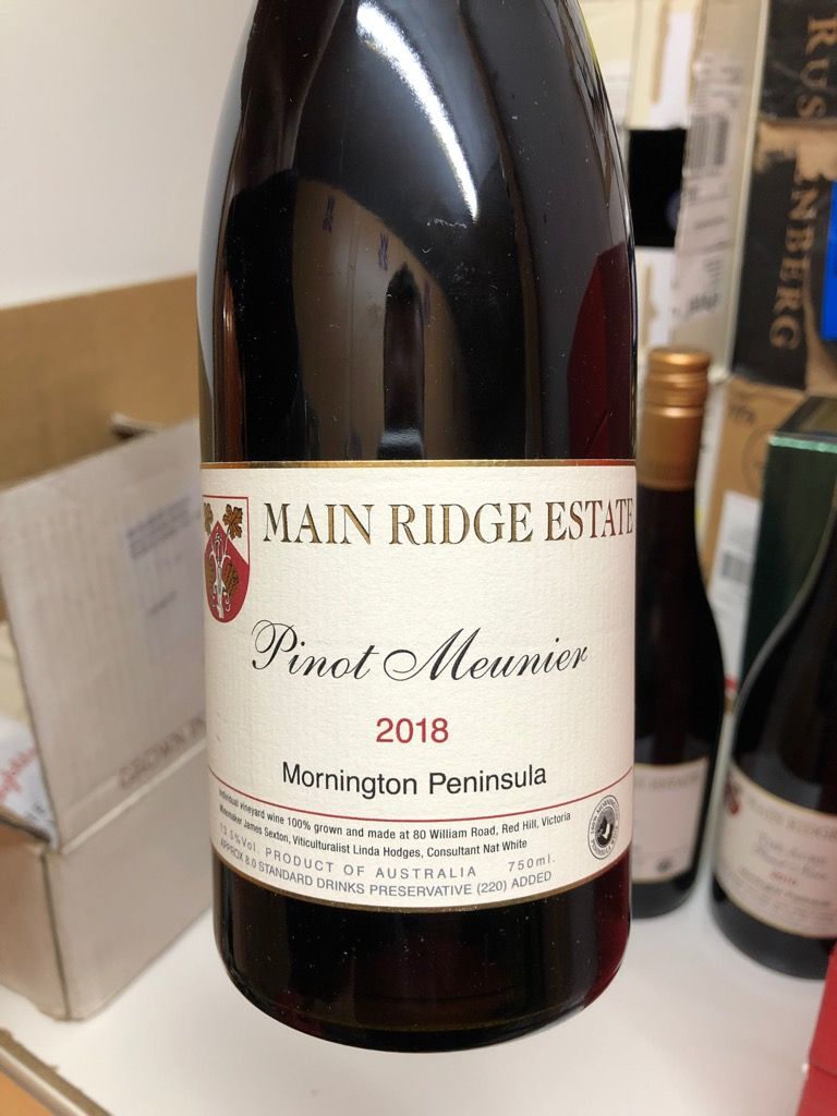 2019 Main Ridge Estate Pinot Meunier, Australia, Victoria, Port Phillip ...