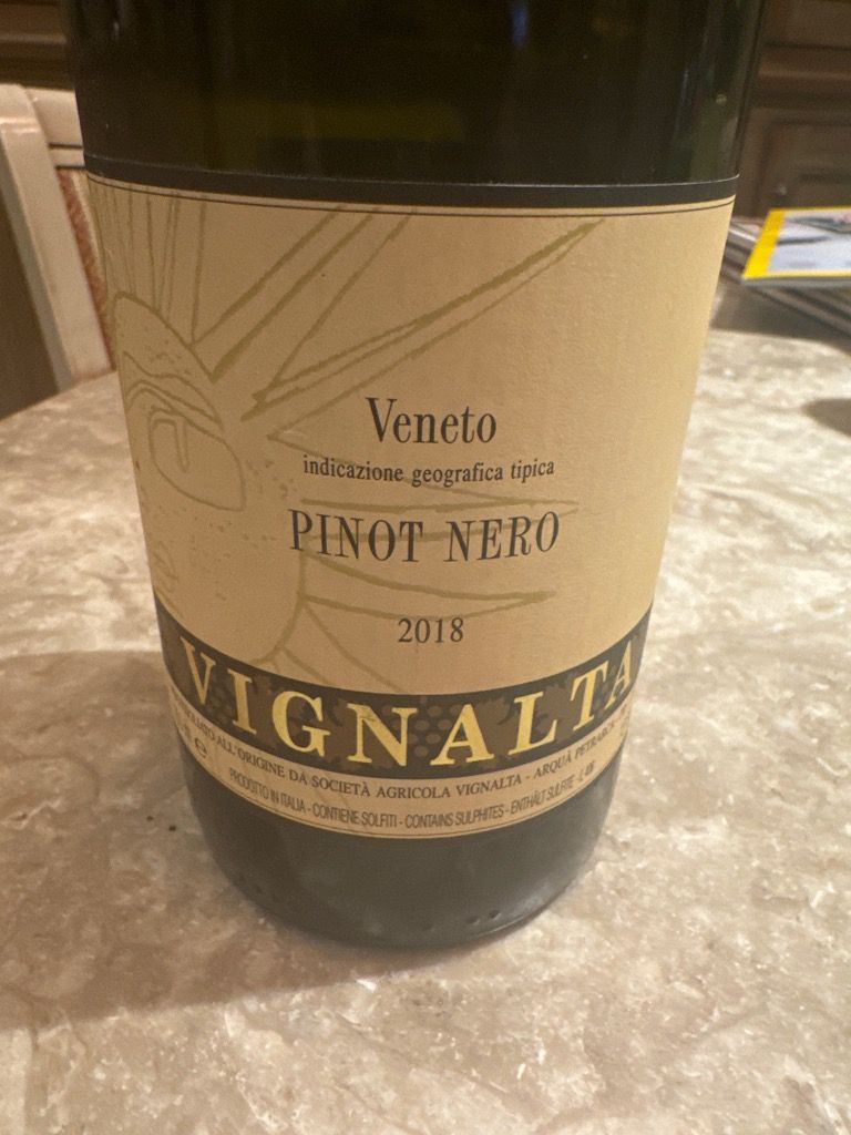 2018 Vignalta Pinot Nero Veneto IGT, Italy, Veneto, Veneto IGT ...
